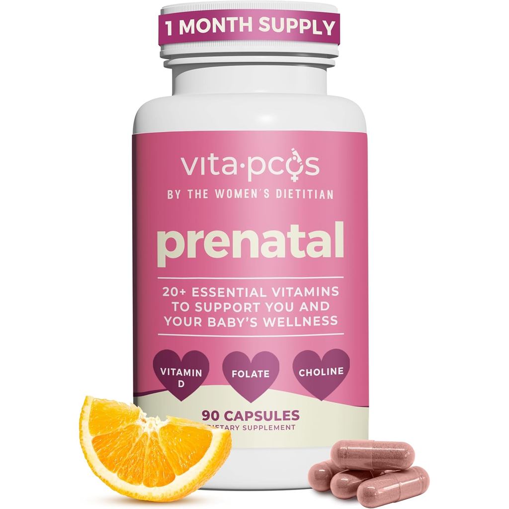 VITA-PCOS Prenatal Vitamins for Women – Multivitamins with Folic Acid ...