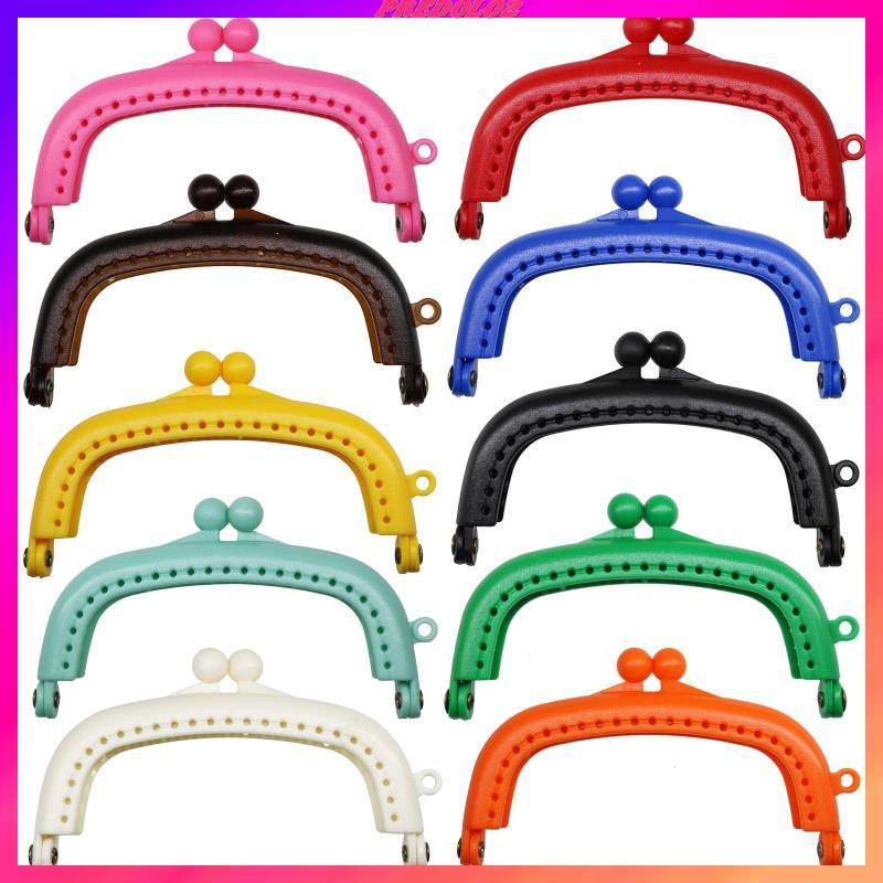 [Predolo2] 10 ชิ้นกระเป๋าจับกระเป๋า DIY Craft Frame Kiss Clasp Lock ...