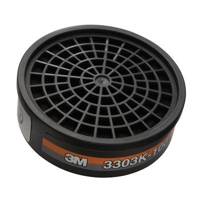 3M ตลับกรองไอระเหยสารอินทรีย์และกรดแก๊ส รุ่น 3303K-100 สีดำ | Shopee ...