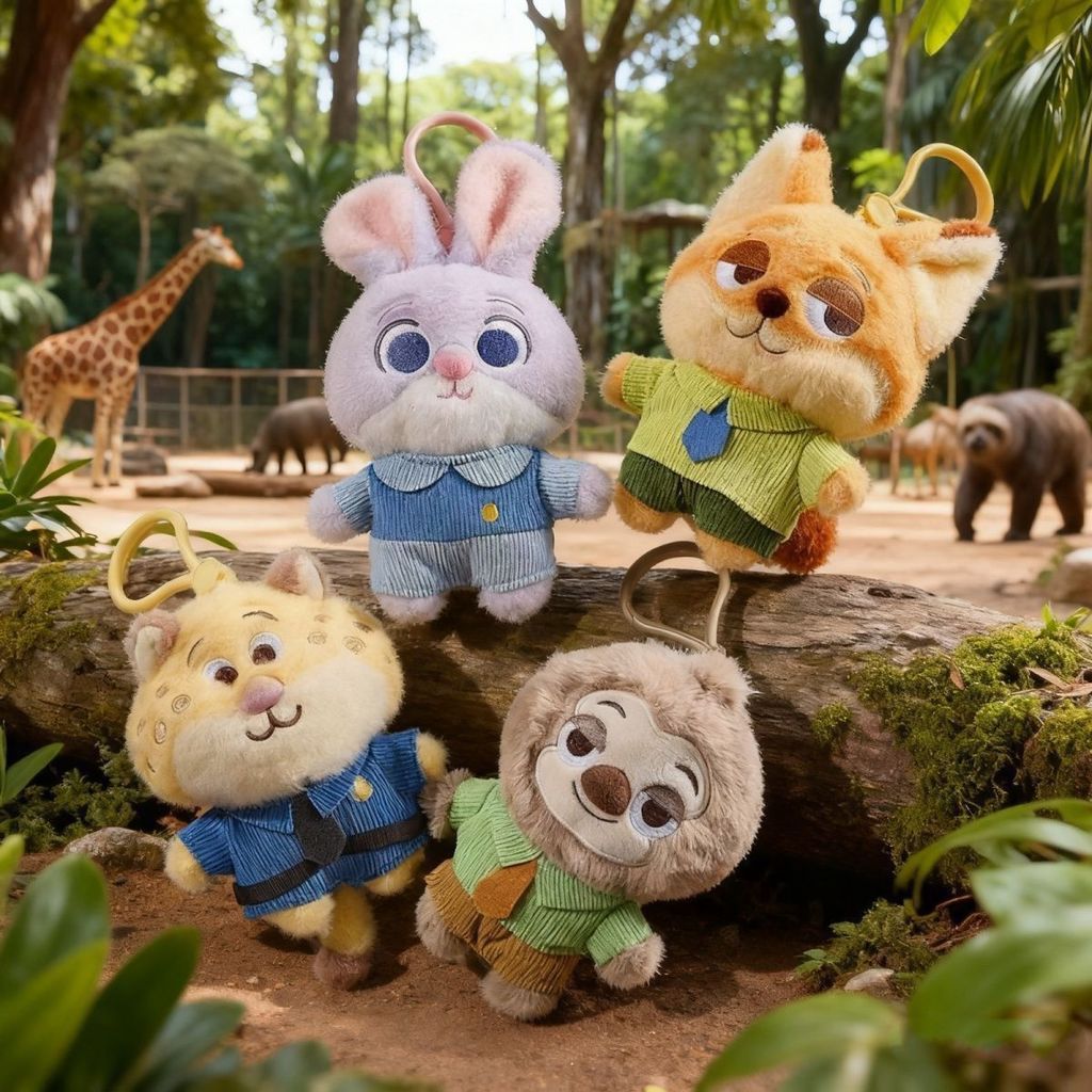 Disney Crazy Animal City Nick Doll Judy ตุ๊กตากระเป๋าจี้พวงกุญแจรถ ...