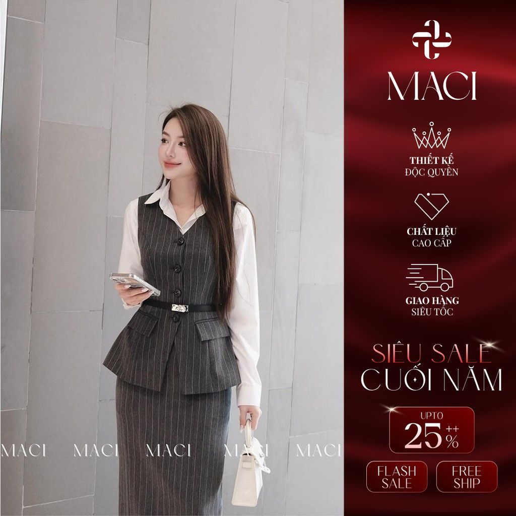 กระโปรงลาย Moni Herringbone MACI by MKC MCVCVSO0079 ดีไซน์พิเศษแฟชั่น ...