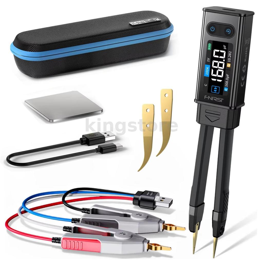 FNIRSI LCR-ST2 Mini Smart Tweezer LCR Meter Capacitance Induction ...