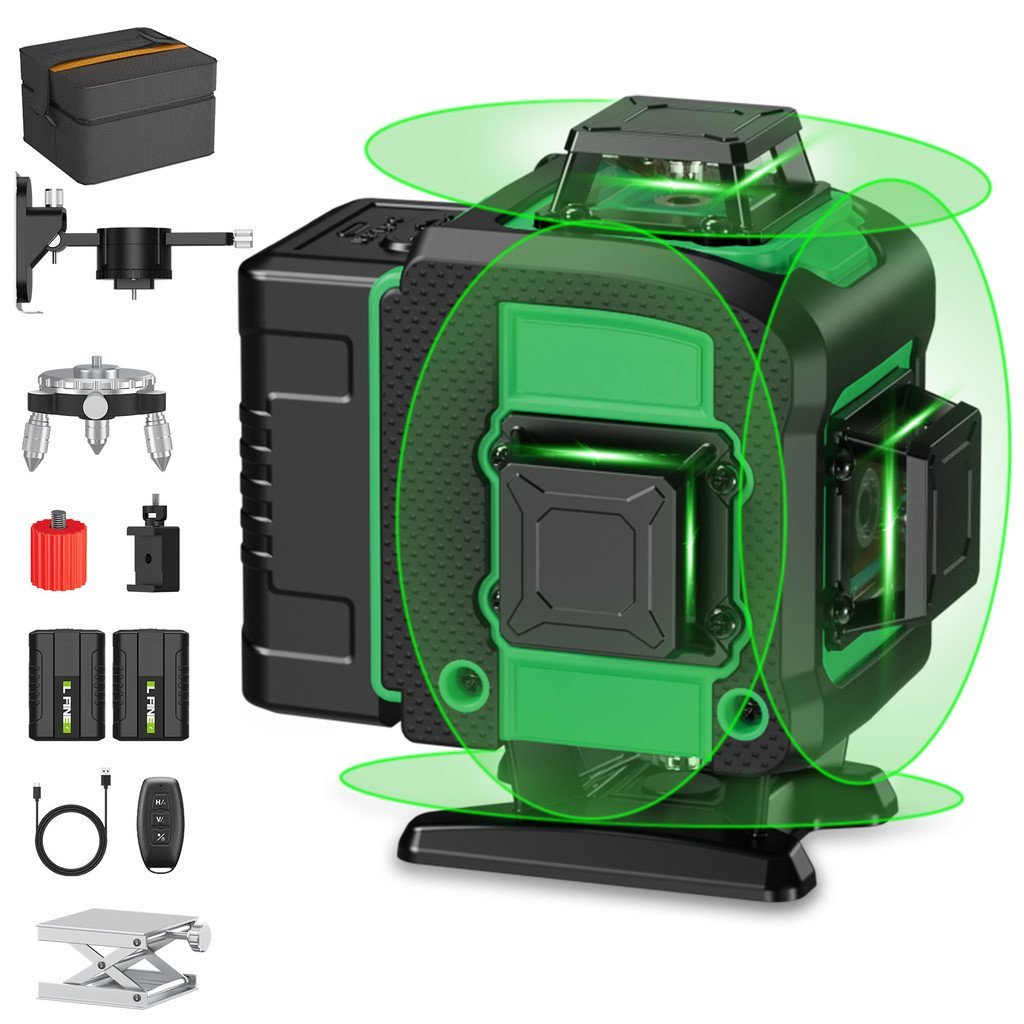 ระดับสาย 3D12 ระดับโรงงาน Laserlevel Green Light Projection Line ...