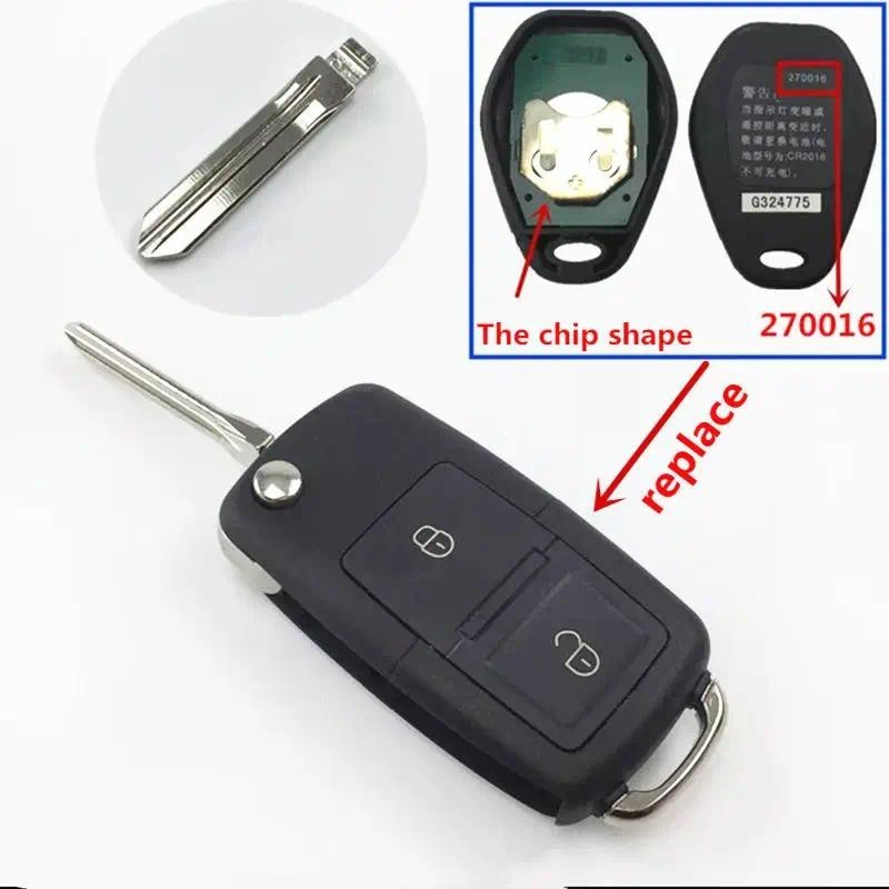 สําหรับ Geely CK, GEELY MK, GEELY Vision, Geely sc6 กุญแจรถประกอบชิป ...