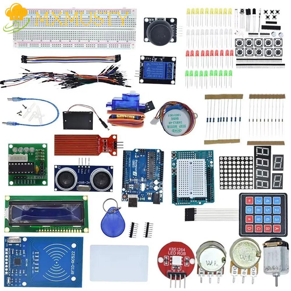 MXMUSTY Starter Kit สําหรับ Arduino Uno R3, Jumper Wire F5 ไฟ LED Uno ...