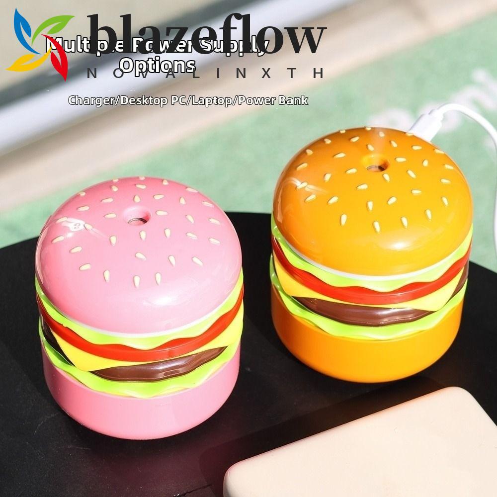 BLAZEFLOW แฮมเบอร์เกอร์ Air Humidifier, Creative 150ml Desktop Cool ...