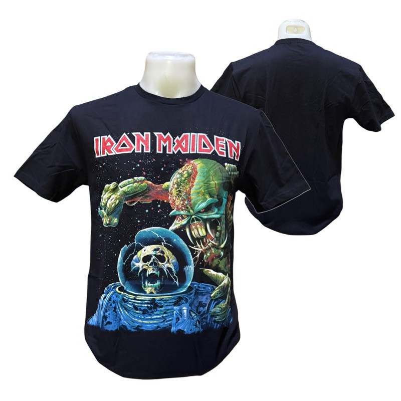 เสื้อวง IRON MAIDEN T-SHIRT ลาย FINAL FRONTIER ALBUM (2010) ลิขสิทธิ์ ...