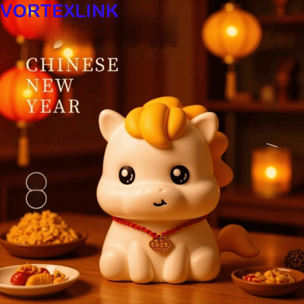 VORTEXLINK Pony Night Light, วัสดุซิลิโคน Touch Control เด็ก Nightlight ...