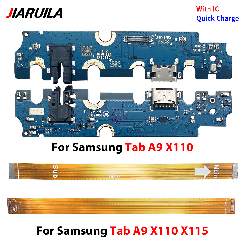 สําหรับ Samsung Tab A9 X110 X115 USB ชาร์จพอร์ตบอร์ดหลักเมนบอร์ดเชื่อม ...