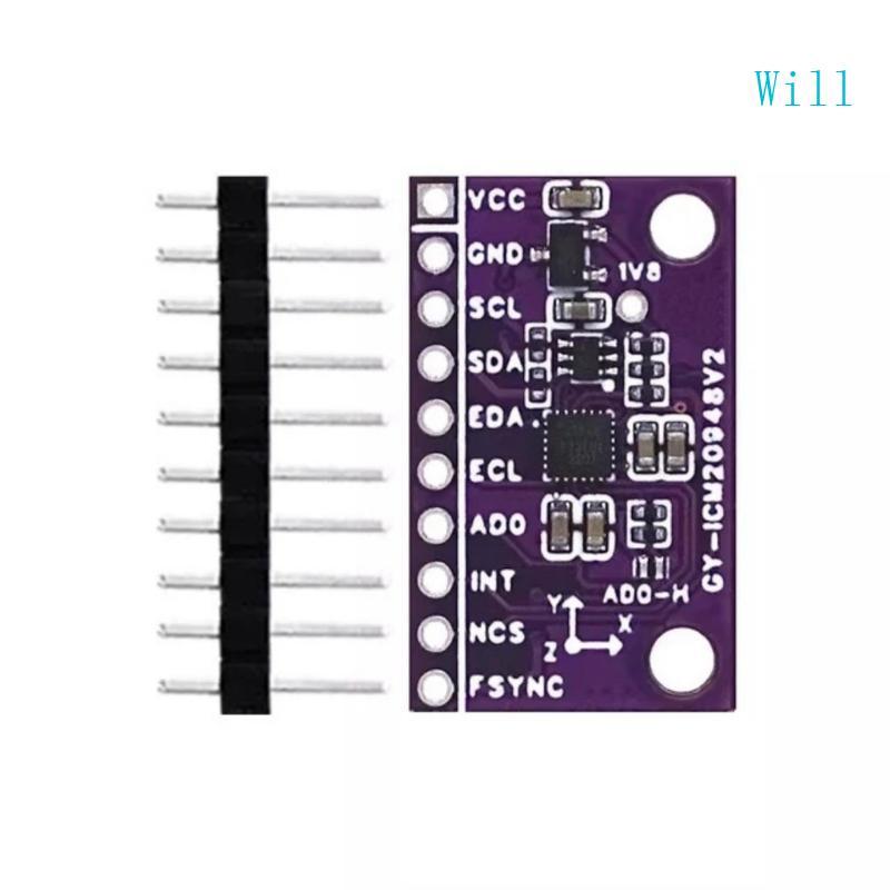 จะ 9DOF Nine-Axes Sensors Magnetometer Sensors โมดูล Motion Tracking ...