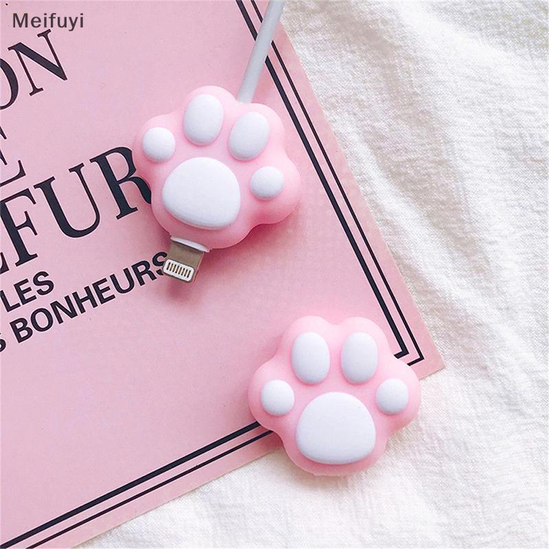 [Meifuyi] Cute Cat Paws Cable Winder Protector for Phone Desktop Wire ...