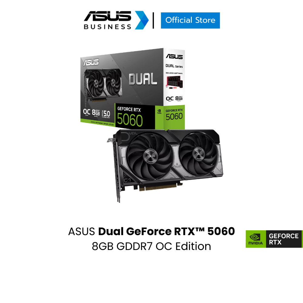 ASUS Dual GeForce RTX™ 5060 8GB GDDR7 OC Edition | Shopee Thailand