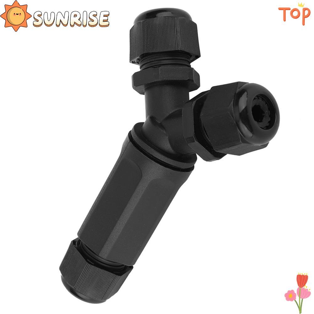 SUNRISE ขั้วต่อสายไฟ, IP68 กันน้ํา 3 Way 3 Core Cable Connector, กล่อง ...