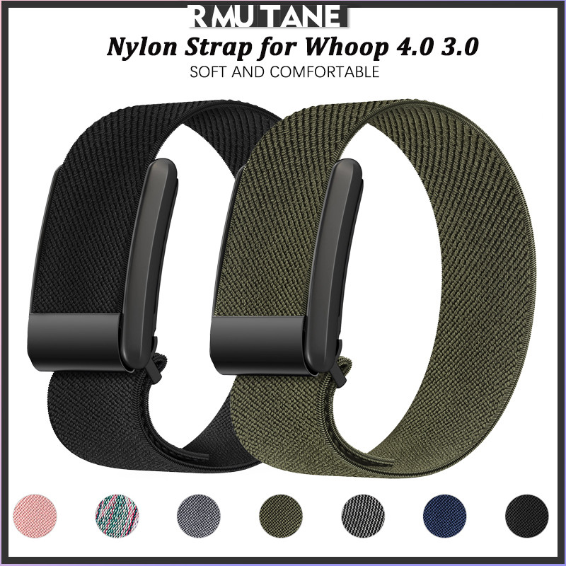 สายรัดกีฬาไนลอนสำหรับ for Smartwatch Whoop 4.0 3.0 Bands สายรัดแบบปรับ ...