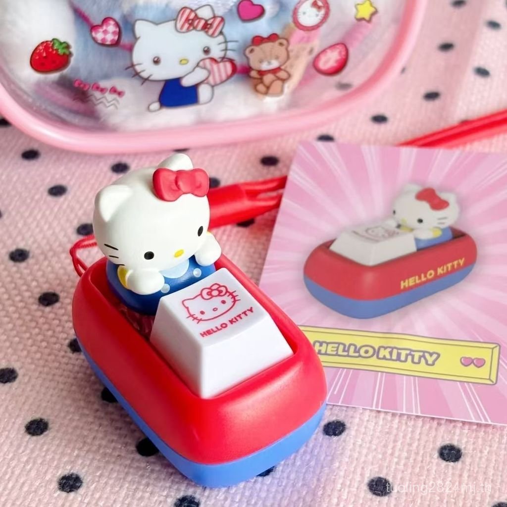 Hellokitty Keycap Faith Keyboard Cap Sanrio Button Decompression Cute ...