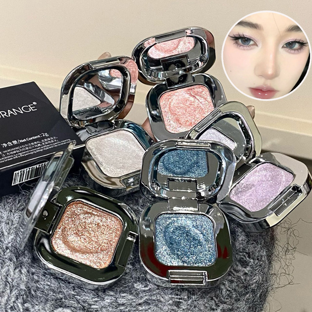 HERORANGE Square Single Highlighter Powder, Creamy Soft Texture ...