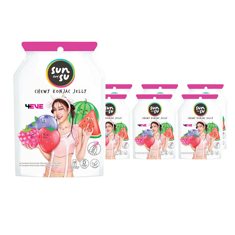 ซันซุ เยลลี่ แตงโม & มิกซ์เบอรี่ 96 ก. x 6 (SUNSU Jelly Watermelon ...