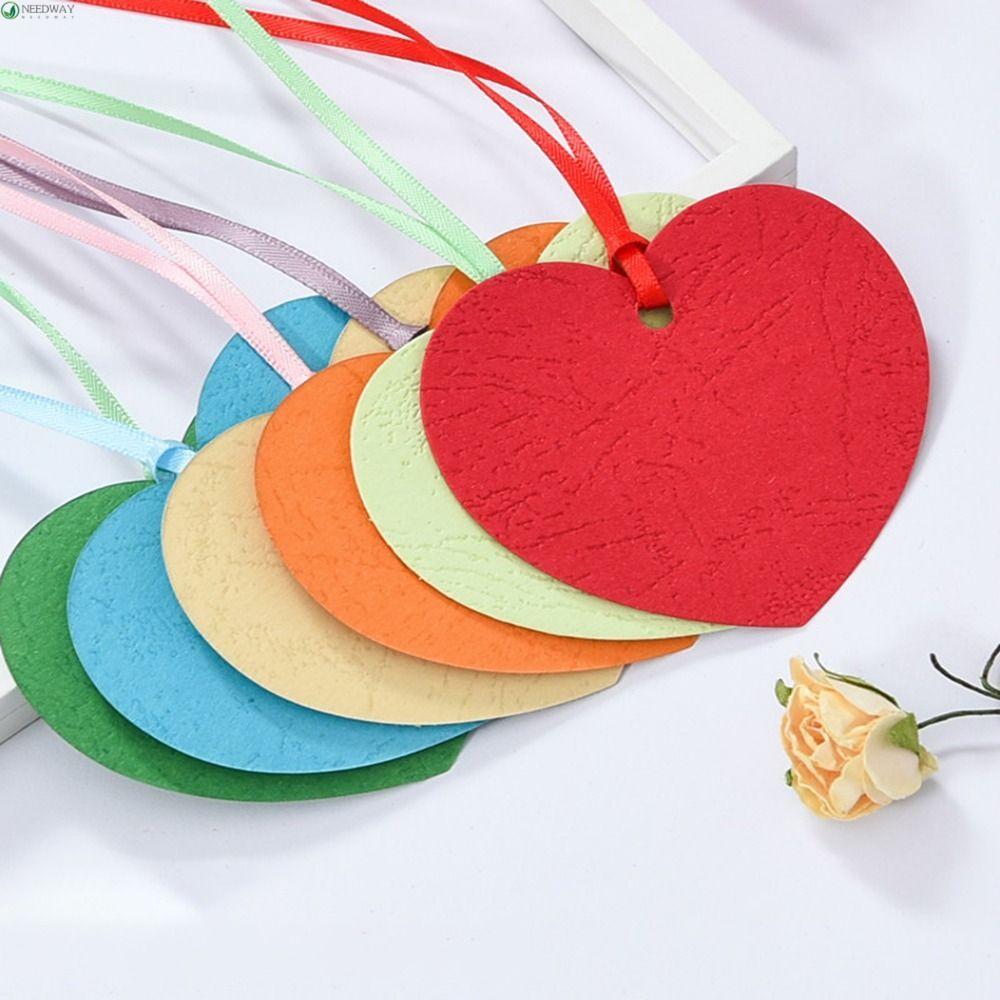 NEEDWAY 50 ชิ้น Wishing Card, Mini Hang ข้อความการ์ด,งานฝีมือสีทึบ ...