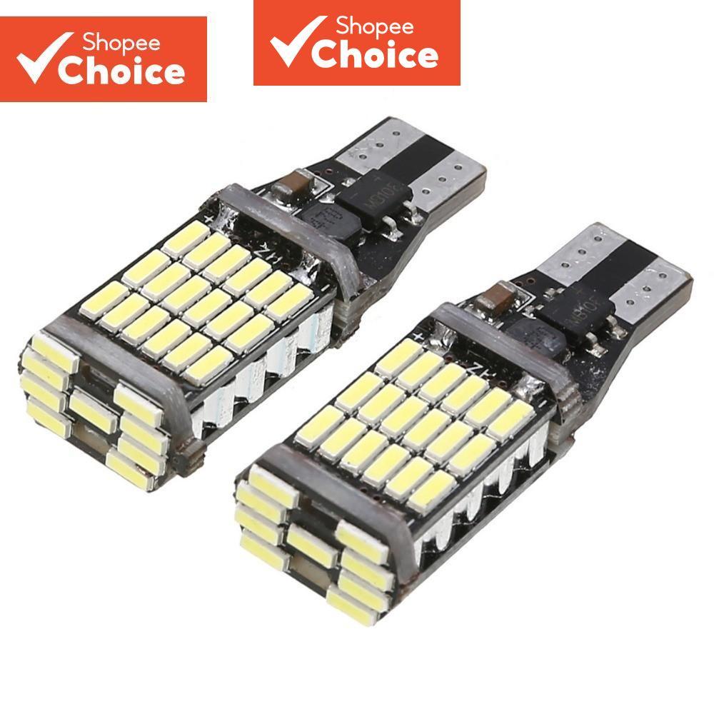 1 ชิ้น T15 W16W ไฟเบรค LED Reserve หลอดไฟ 921 912 45 SMD 4014 Canbus ...