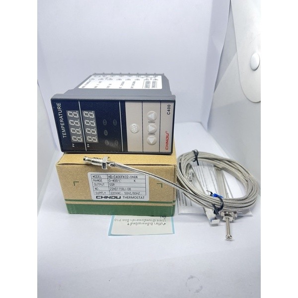 REX-C400 FK07-M พร้อมสายวัดอุณหภูมิ เครื่องควบคุมอุณหภูมิ 0-1300องศา ...
