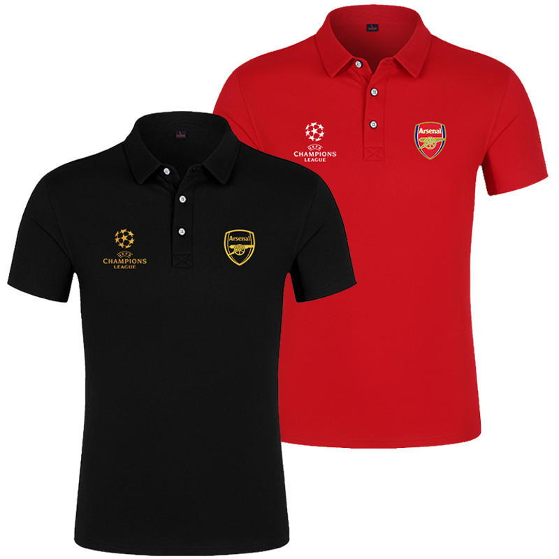 Trend Gunner Arsenal lapel เสื้อยืดพัดลมพิมพ์หลวมกีฬาเสื้อโปโลที่ระลึก ...