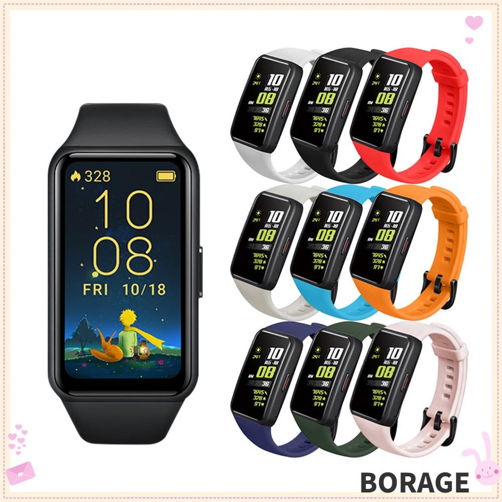BORAG สายนาฬิกาซิลิโคนเปลี่ยนนาฬิกาอัจฉริยะสําหรับ Honor Band 6 Huawei Band 6 | Shopee Thailand