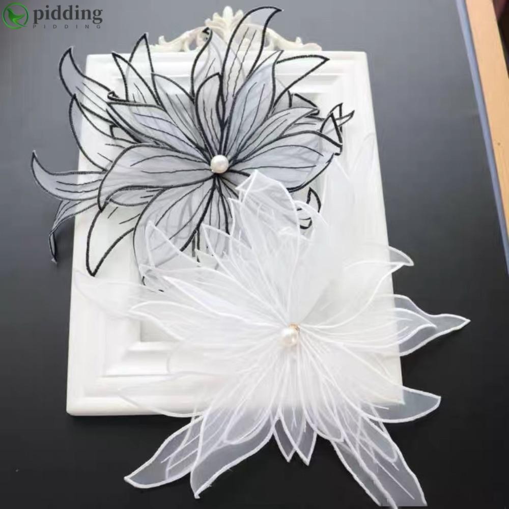 อุปกรณ์แต่งหน้าผ้าสตรี PIDDING รูปร่างดอกไม้ การทำเองด้วยมือจากวัสดุ ...