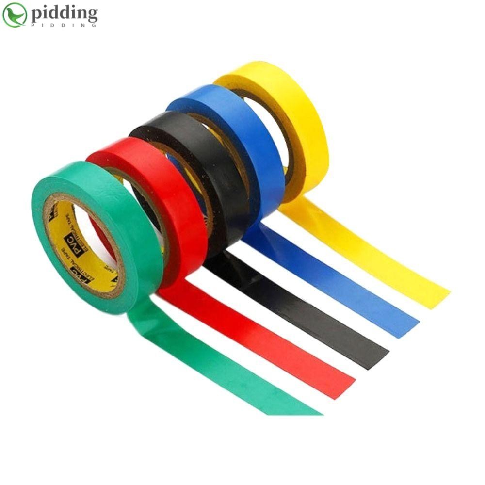 PIDDING 10 ชิ้นเทปไฟฟ้า, 10 เมตรวัสดุอ่อนฉนวนเทปกาว, กาวยืดหยุ่นเทปยาง ...