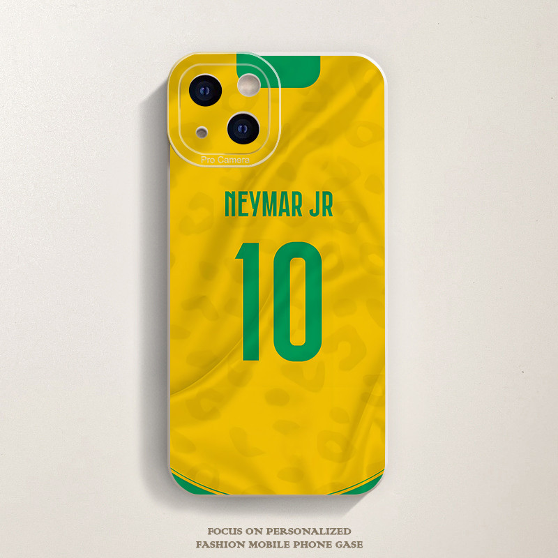 เคส iPhone Neymar Jr Brazil No 10 World Cup 2026 Jersey TPU Soft Case ...