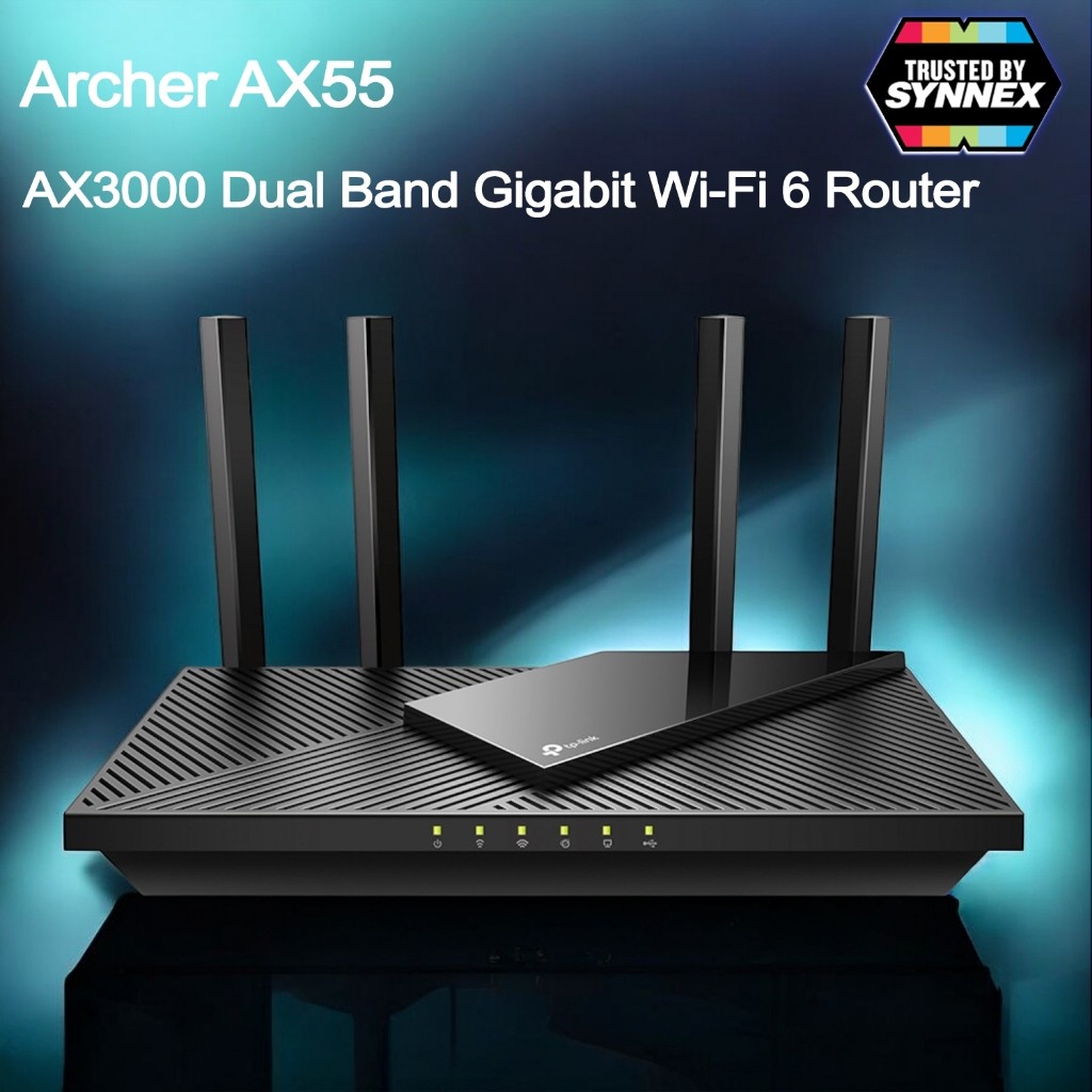 TP-Link Archer AX55 Router Dual Band Gigabit OFDMA WiFi6 5Ghz 2402 Mbps ...