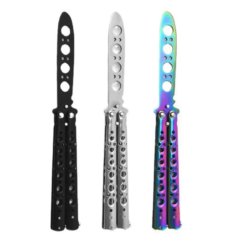 Foldable Butterfly Knife Trainer Stainless Steel Portable Training Tool ...