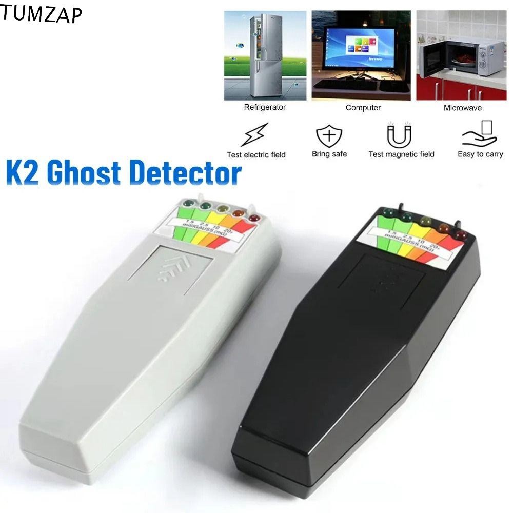 TUMZAP เครื่องทดสอบรังสีแม่เหล็กไฟฟ้า, ความแม่นยําสูง EMF Reader EMF Gauss Meter, แบบพกพา 5 LED ...