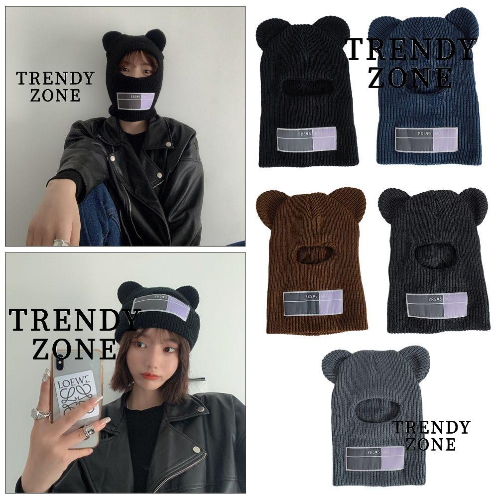TRENDYZONE หมวกถักสำหรับฤดูหนาว กันลม chill proof ใช้งานได้หลากหลาย ...