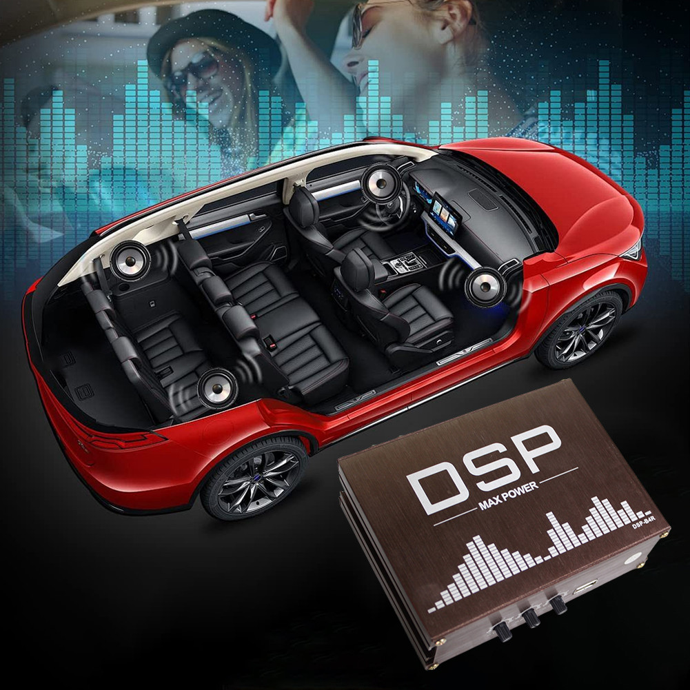 ดล1♣ 4x50W รถ DSP ดิจิตอลจอแสดงผลสนับสนุน APP ควบคุม DSP รถ Power Amplifier รถ DSP เครื่องขยาย ...