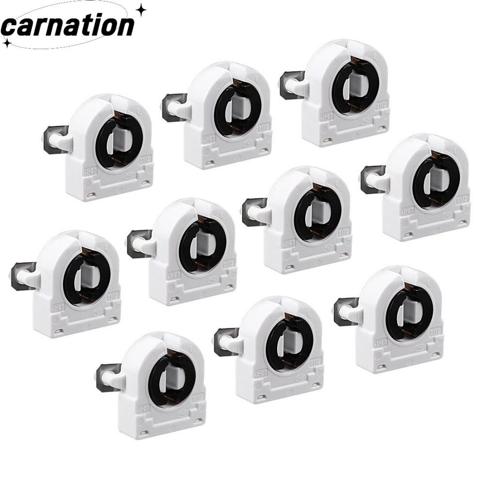 CARNATION 10 ชิ้น G13 Base ติดทนนานไม่ชุน T8 ที่วางไฟเรืองแสง, หลอด LED ...