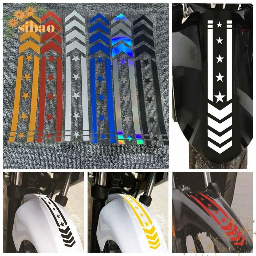 SIBAO สติ๊กเกอร์สะท้อนแสงรถจักรยานยนต์ Creative Refit อุปกรณ์เสริมความ ...