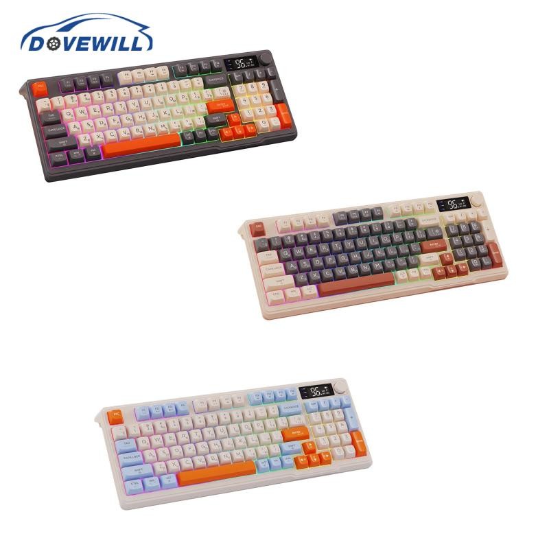 [Dovewill] คีย์บอร์ดเกมมิ่งแบบกลไกรัสเซีย PBT Keycaps 38.5x14.5 ซม. คีย์บอร์ดไร้สาย | Shopee ...