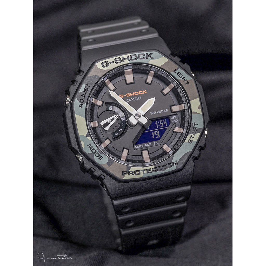 Casio G-SHOCK Series นาฬิกาสปอร์ตอิเล็กทรอนิกส์ผู้ชายผู้หญิง GA-2100-1A ...