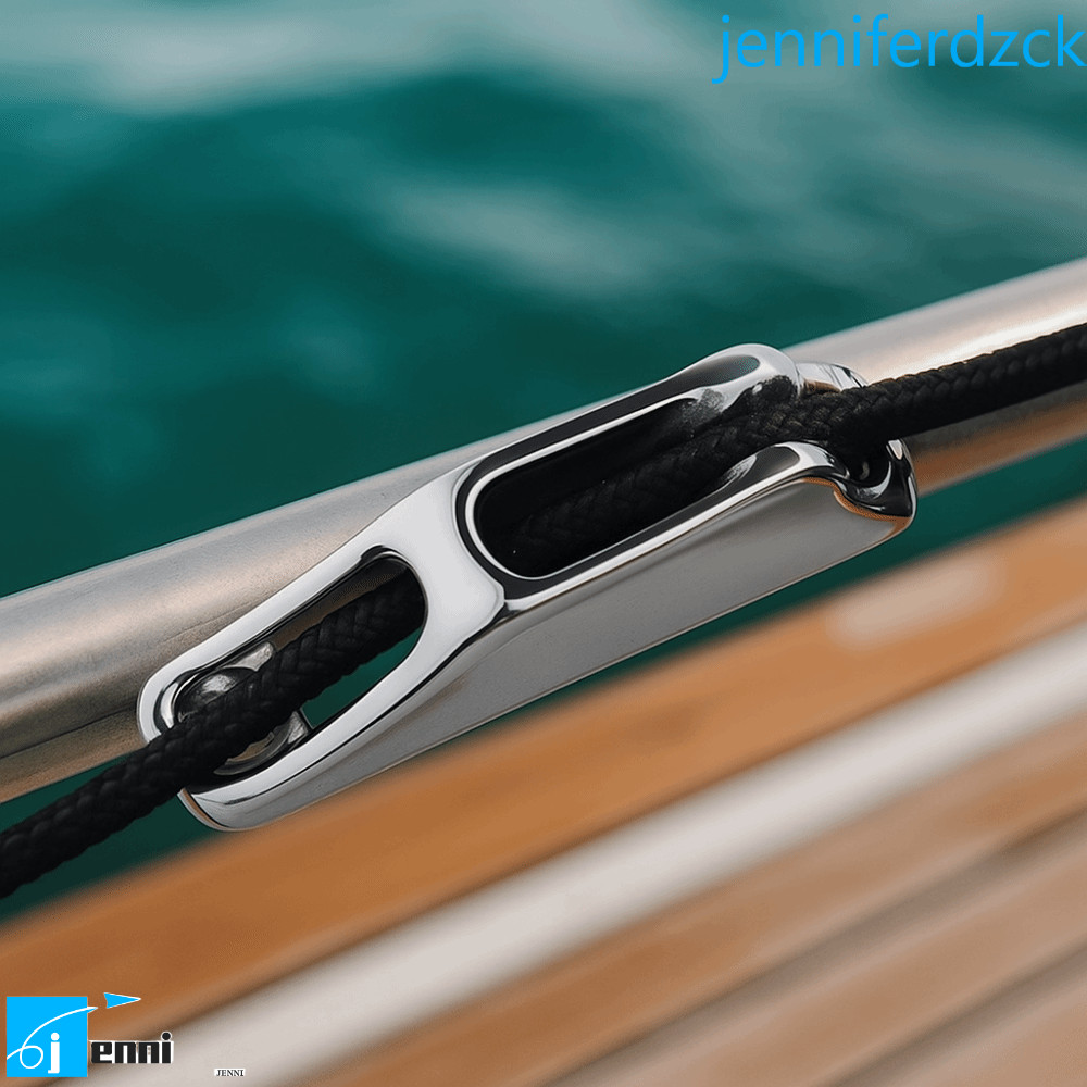 JENNIFE เชือก Cam Cleat, 316 สแตนเลสกระจก Polish Clam Cleat, Docking ...