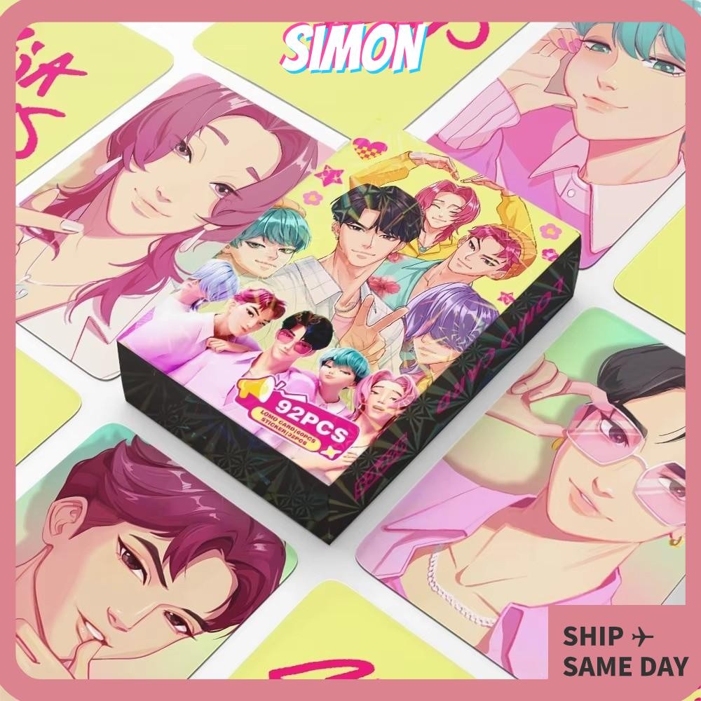 SIMON 92 ชิ้น Kpop Demon Hunter การ์ด, อะนิเมะ Saja Boys HD Lomo การ์ด ...