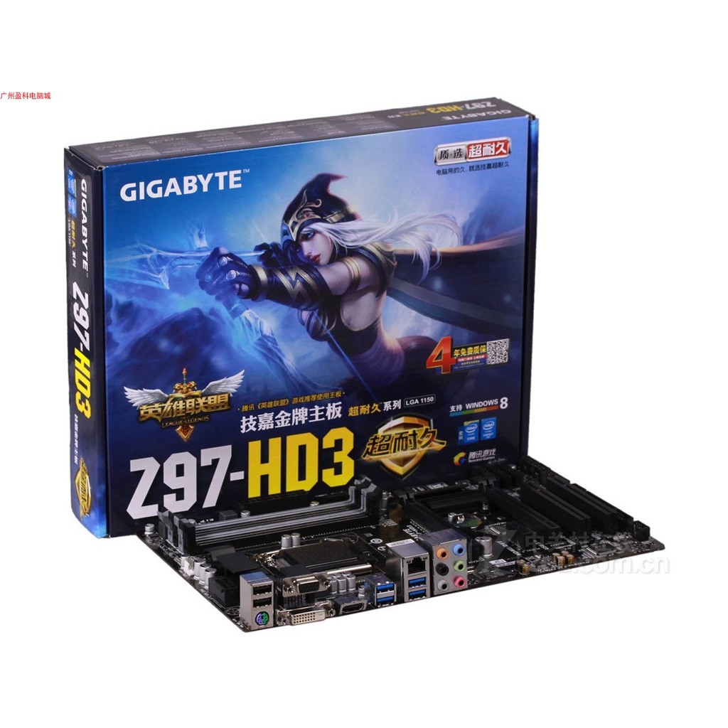 Gigabyte/Gigabyte Z97-HD3 Z97 เมนบอร์ด 1150 Pin รองรับ CPU รุ่นที่สี่ ...