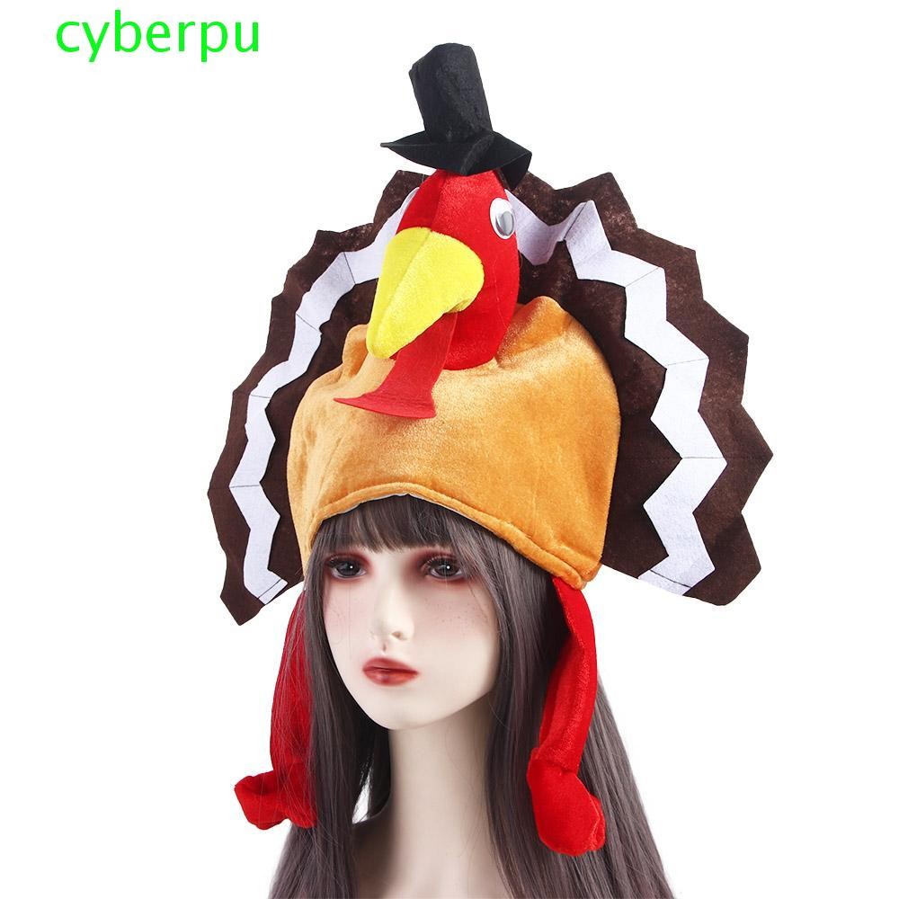 CYBERPULSE หมวกตุรกีผู้ใหญ่ขาไก่นุ่มวันขอบคุณพระเจ้า Themed Party ตก ...