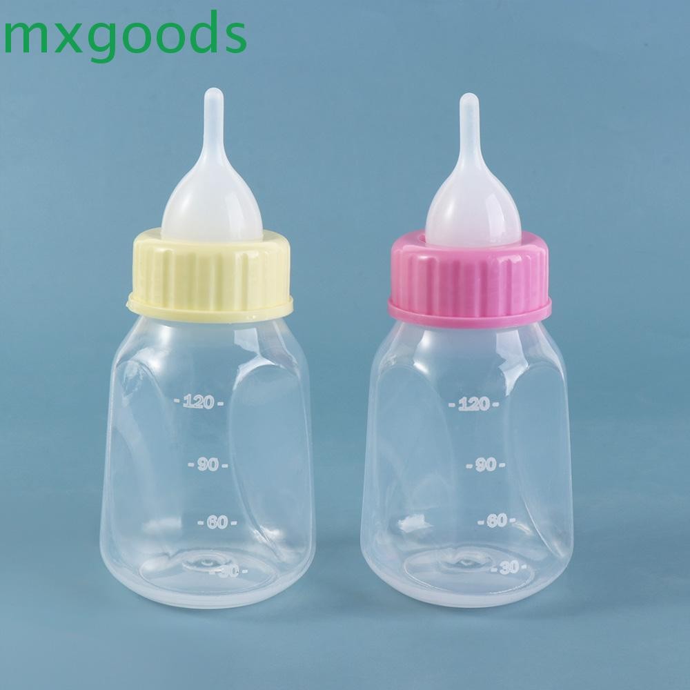MXGOODS ขวดนมสัตว์เลี้ยงพลาสติก1ชิ้นที่มีขนาดน้ําร้อนลวกกัดทนซิลิโคนลูกแมวจุกนมขวด | Shopee Thailand