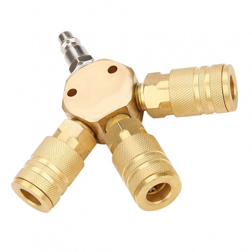 3-Way Air Manifold 3 Quick Connectors การเชื่อมต่อง่ายอุตสาหกรรม ...