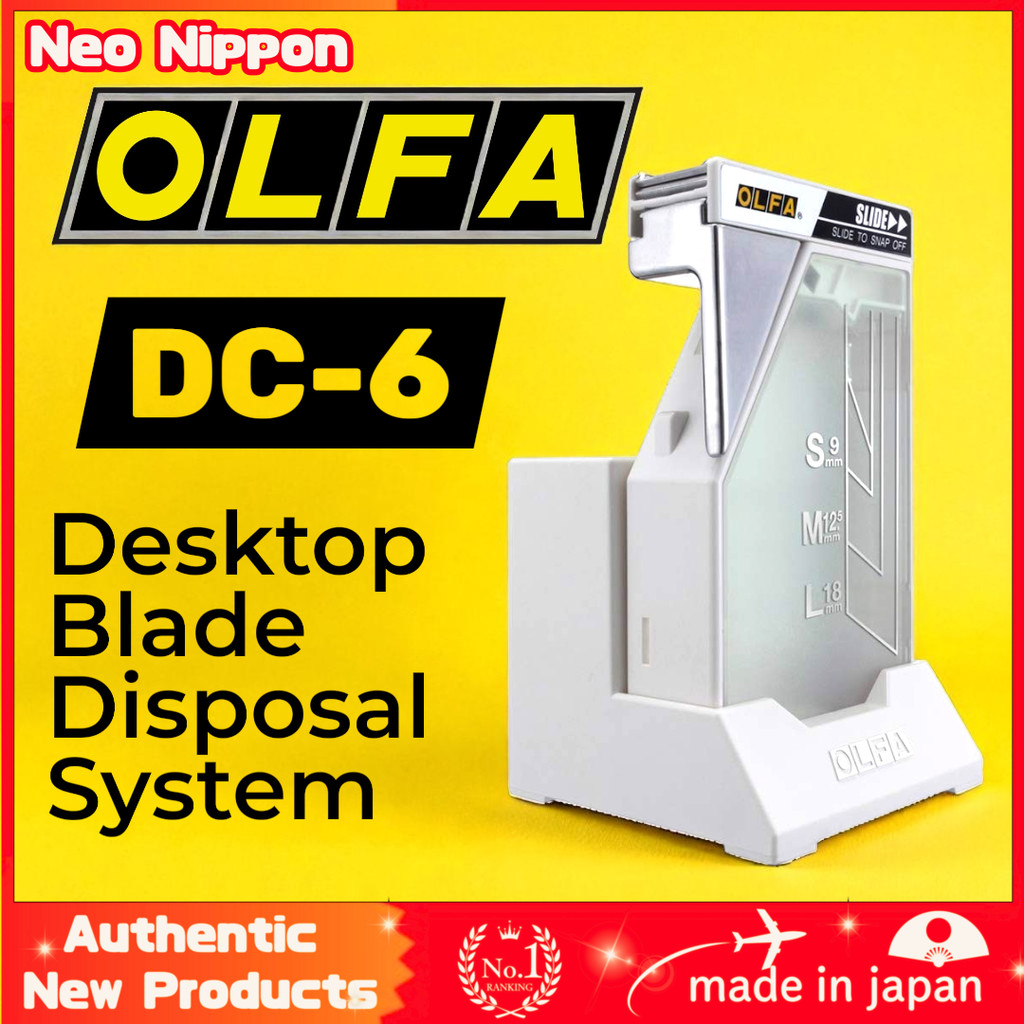 OLFA DC-6 Blade Disposal Case Station 214B Desktop Blade Disposal ...