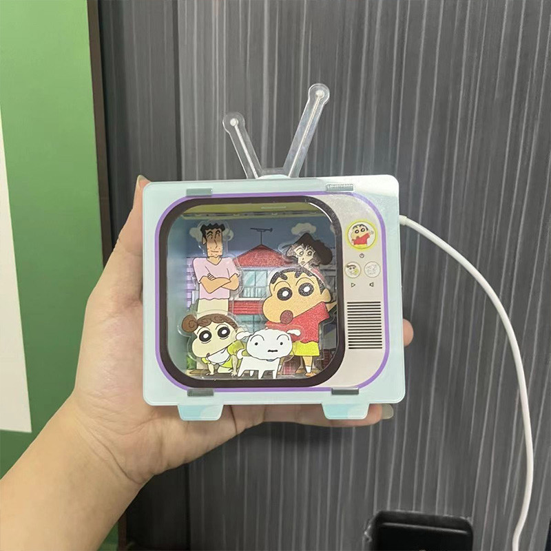 Creative Crayon Shin-chan Night Light โคมไฟเดสก์ท็อปแบบอะคริลิค DIY ...