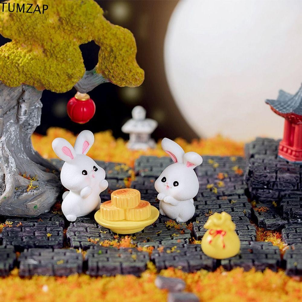TUMZAP กระต่ายรูปแกะสลัก เรซิ่น handmade น่ารักสำหรับตกแต่งสวนจิ๋ว | Shopee Thailand