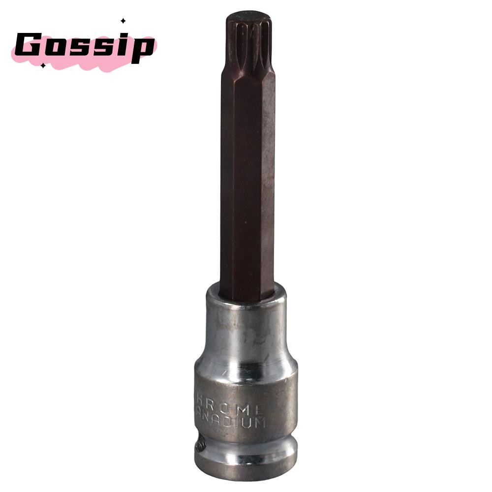 GOSSIP Triple Square Bit, M10 4" ความยาว Spline Bit Socket, Extension ...