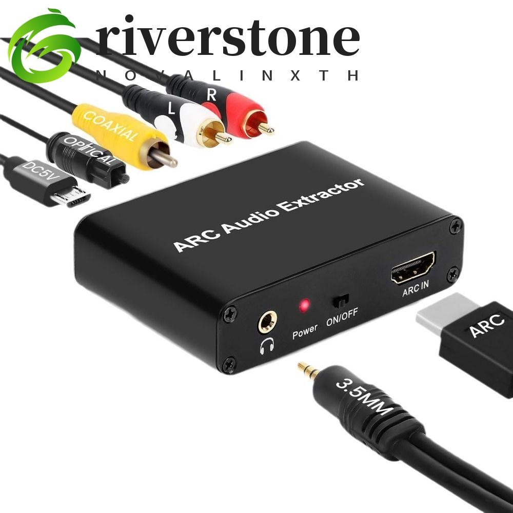 RIVERSTONE ARC Audio Adapter Extractor, L/R Coaxial SPDIF Jack 192KHz ...