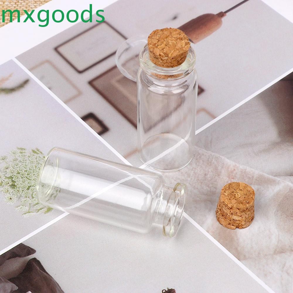 MXGOODS 5 ชิ้น Mini Cork Stopper ขวดแก้วแฟชั่น 50 มิลลิเมตร X 22 มิลลิเมตรทนต่ออุณหภูมิสูง ...
